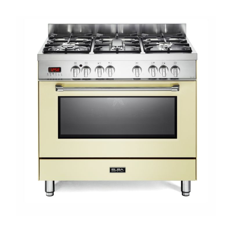 ELBA EXCELLENCE 90CM 5 BURNER GAS COOKER WITH ELEC