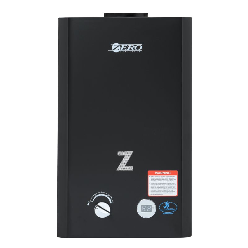 Zero Appliances 16L Gas Geyser And Flue White / Black